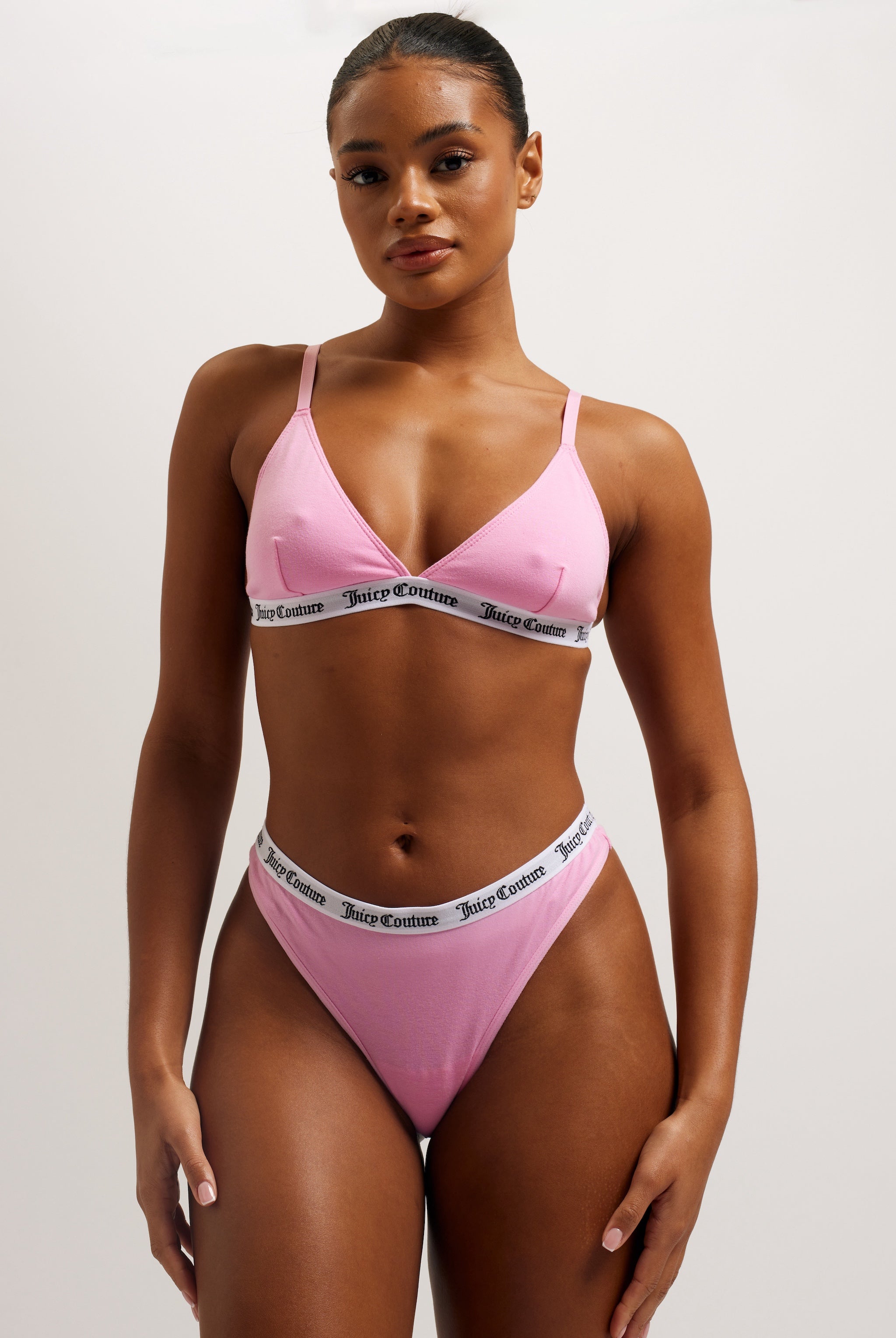 BEGONIA PINK COTTON TRIANGLE BRA Juicy Couture UK