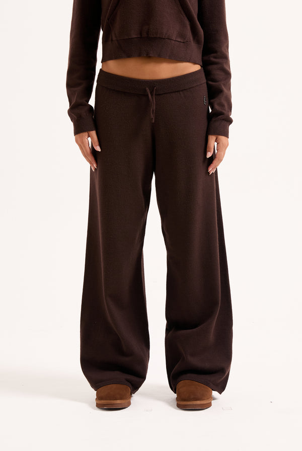 JAVA HERITAGE KNIT MID RISE WIDE LEG BOTTOMS – Juicy Couture UK