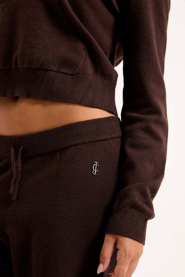 JAVA HERITAGE KNIT MID RISE WIDE LEG BOTTOMS – Juicy Couture UK