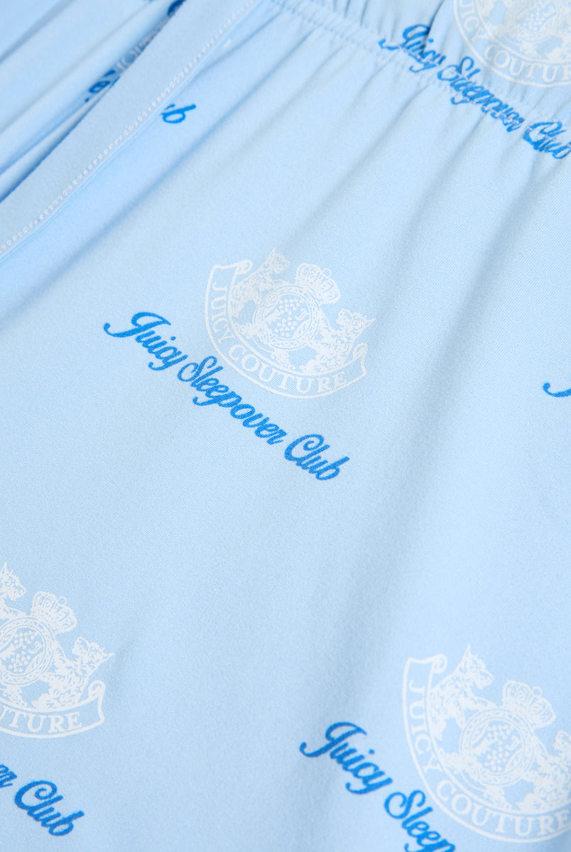 PYJAMA SET WITH SLEEPOVER CLUB SLOGAN – Juicy Couture UK